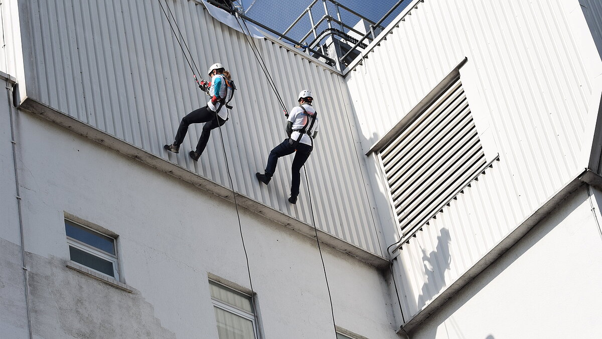 Bobby Dean MP abseils St Helier for charity - Sutton Liberal Democrats